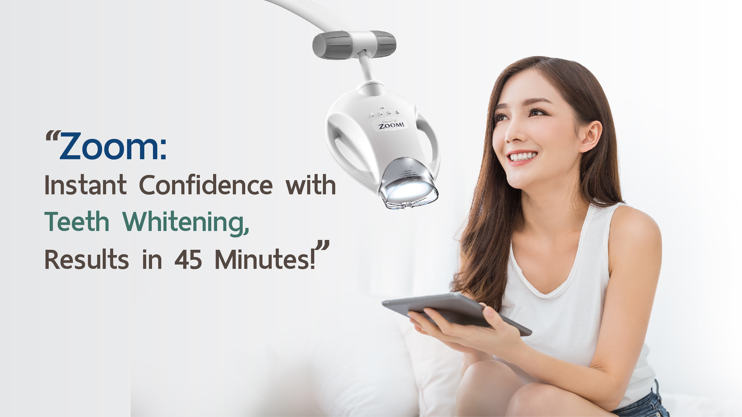 ZOOM Whitening is a teeth whitening system designed to brighten teeth ...